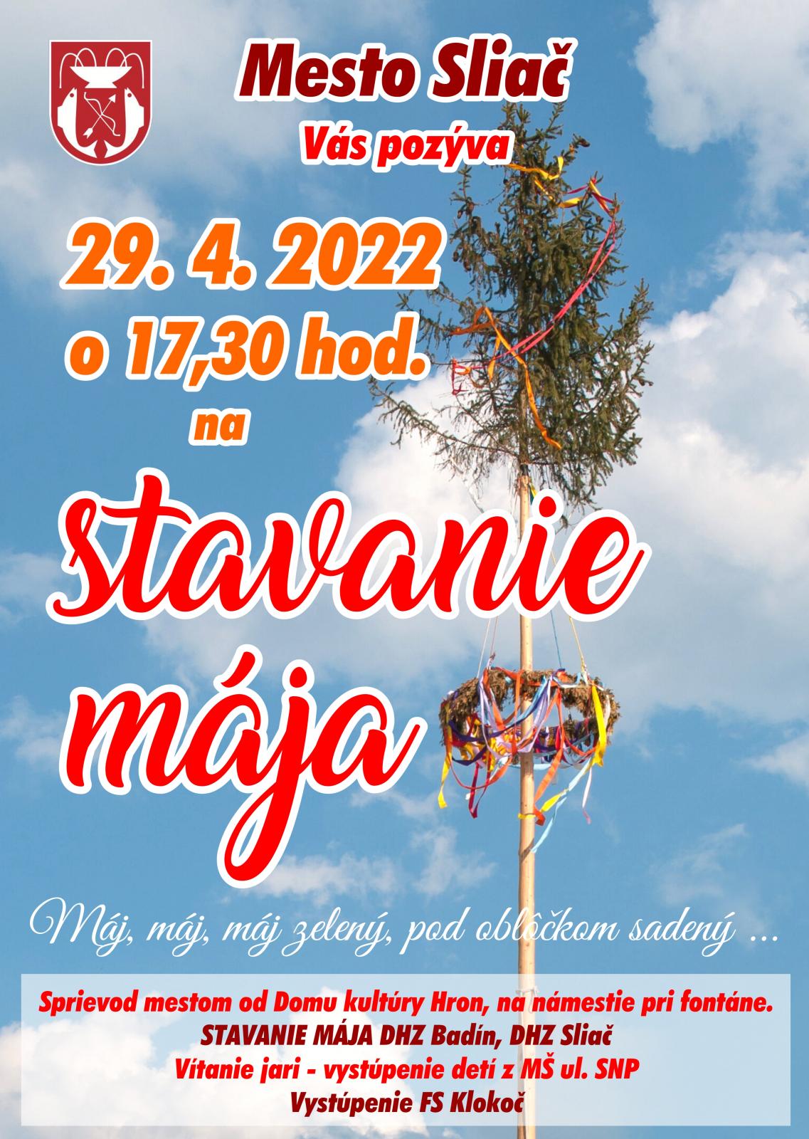 Stavanie mája 2022 Sliač - Sliač | Folklorfest.sk: Podujatia na voľný ... Stavanie mája 2022 Sliač - Sliač | Folklorfest.sk: Podujatia na voľný ...