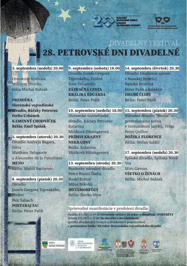 28. Divadelný festival Petrovské dni divadelné 2023 Báčsky Petrovec ...