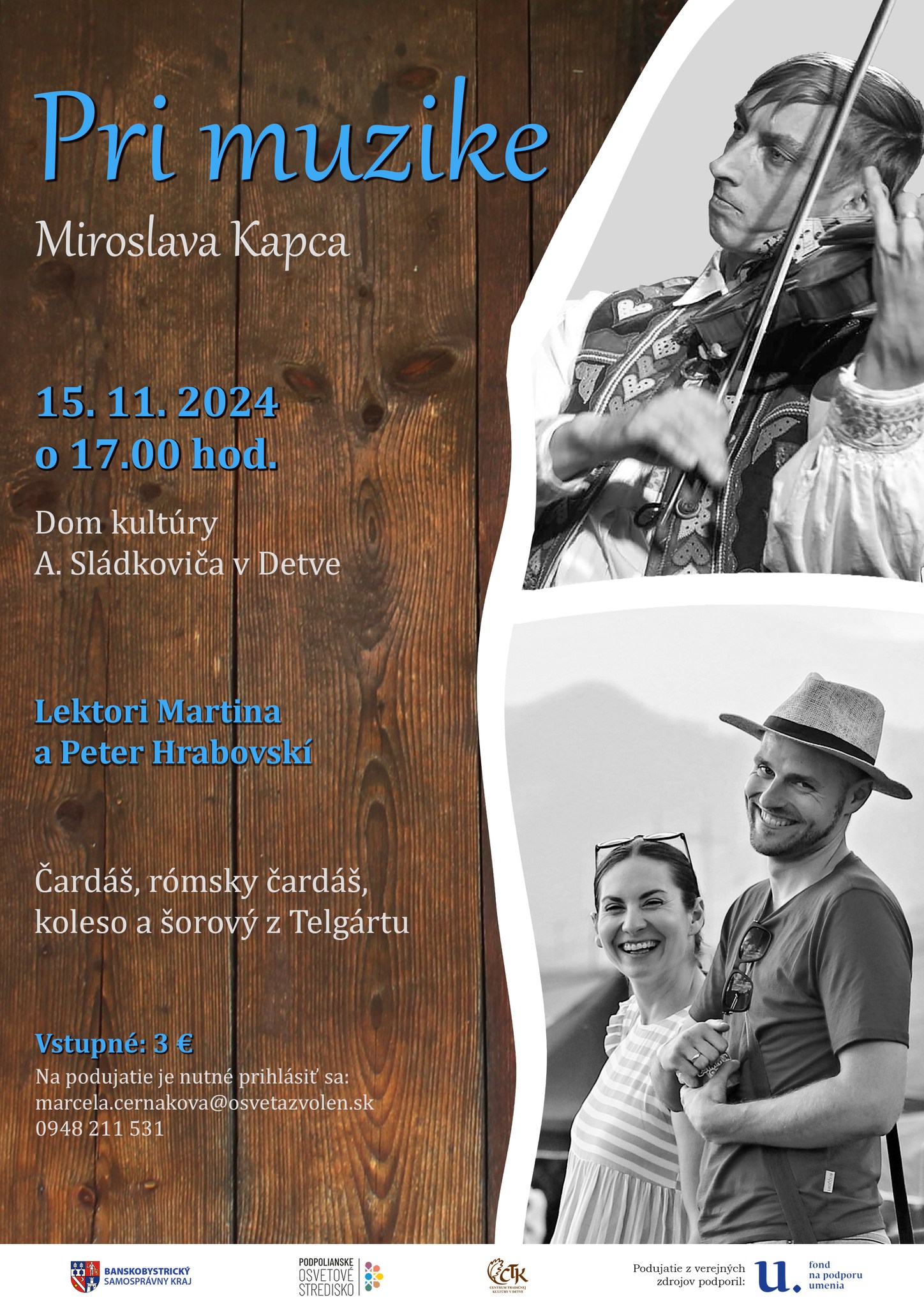 Pri muzike Miroslava Kapca 2024 Detva - Detva | Folklorfest.sk ...
