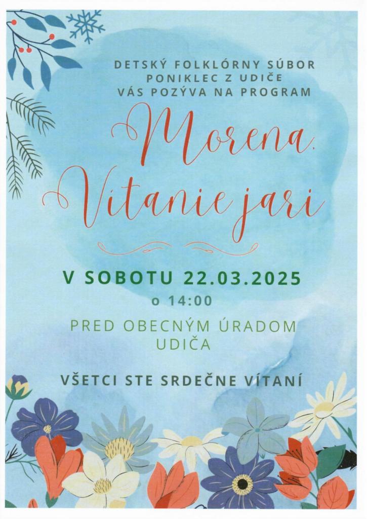 Morena a vítanie jari 2025 Dolná Mariková - Dolná Mariková ...
