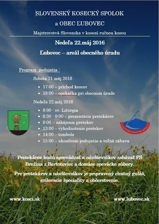 Kosenie pod Čiernou horou Ľubovec 2016 - II. ročník - Ľubovec ...