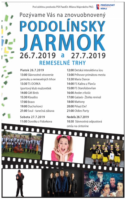 Podolínsky jarmok 2019 - Podolínec | Folklorfest.sk: Podujatia na voľný ...